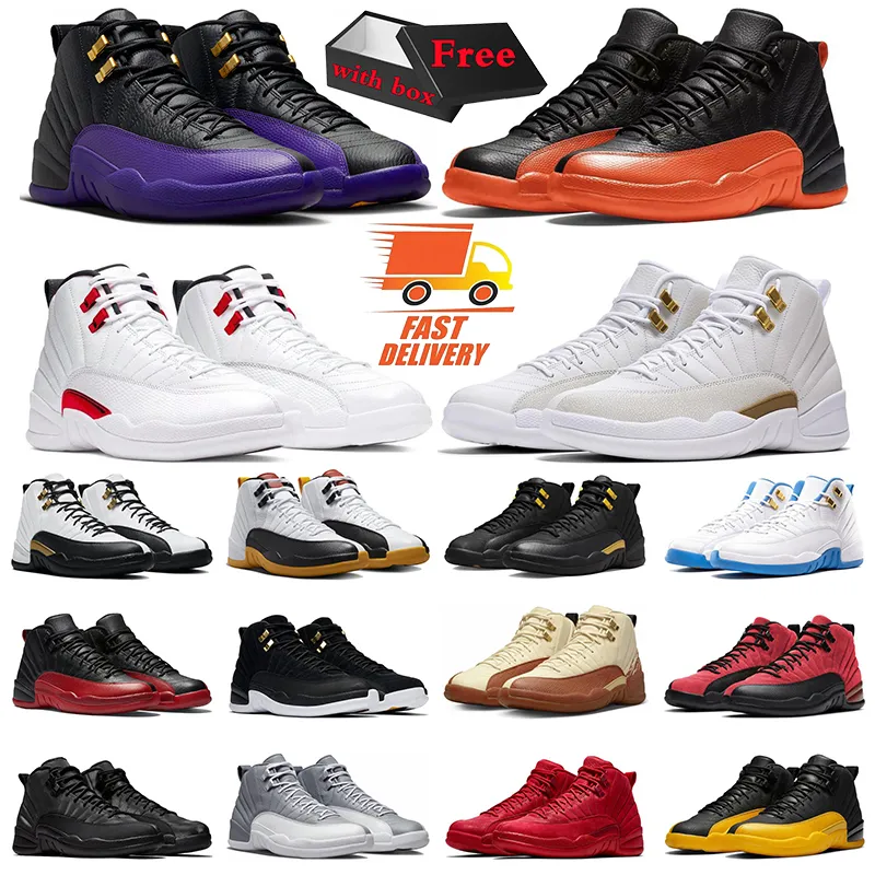 With Box Jumpman 12 12s Basketball Shoes Mens Trainers Field Purple ...