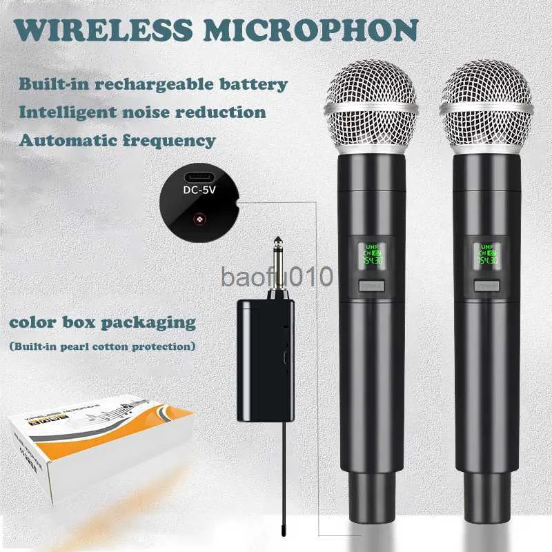 Karaoke With Wireless Mic, Professional UHF Dynamic Handheld Microphone ...