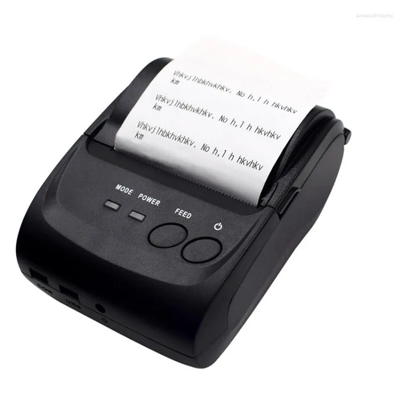 Portable 58mm Bluetooth Thermal Receipt Printer - Wireless Mini POS ...