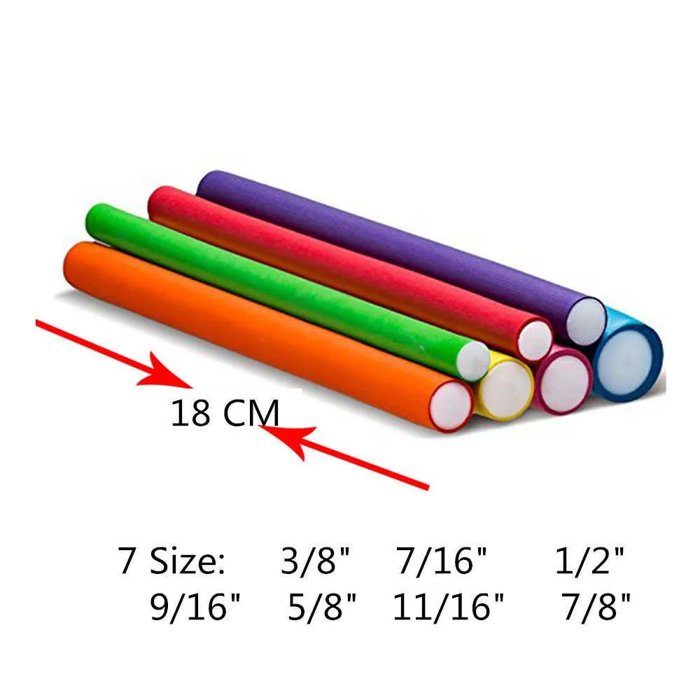 Flexible Crimp Bar Set 7 Sizes, Foam Reusable, Heat Free, Safe Styling ...