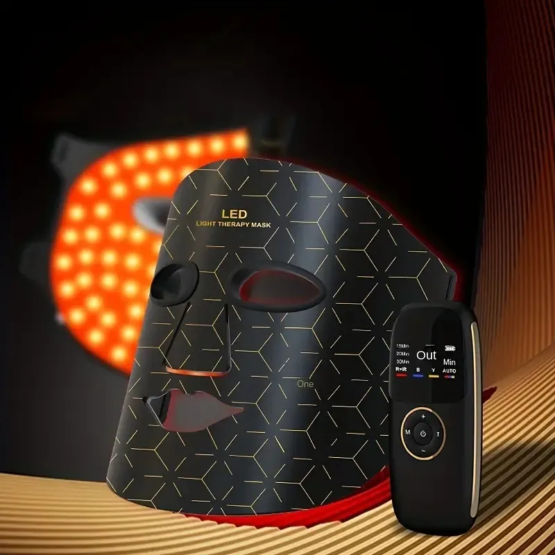 Flexible Silicone LED Face Mask With Lights For Aging, Fine Lines ...