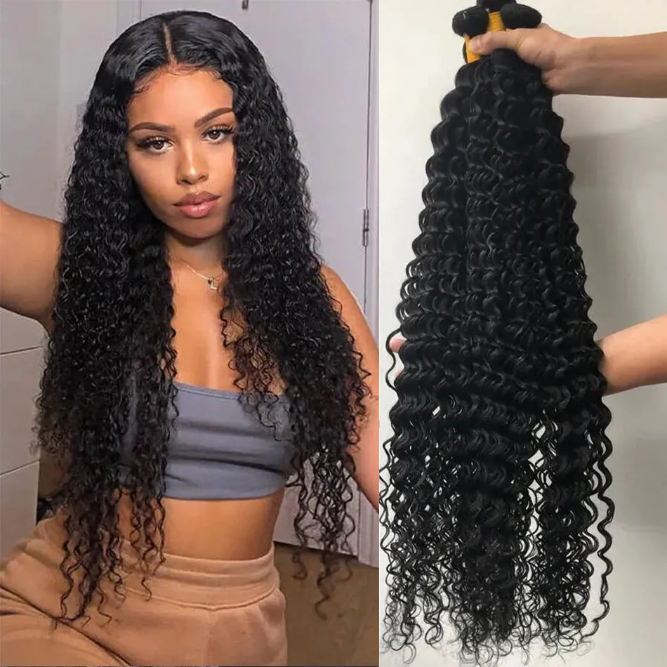 Premium Peruvian Water Wave Hair Bundles Extensions Loose Deep Wave ...