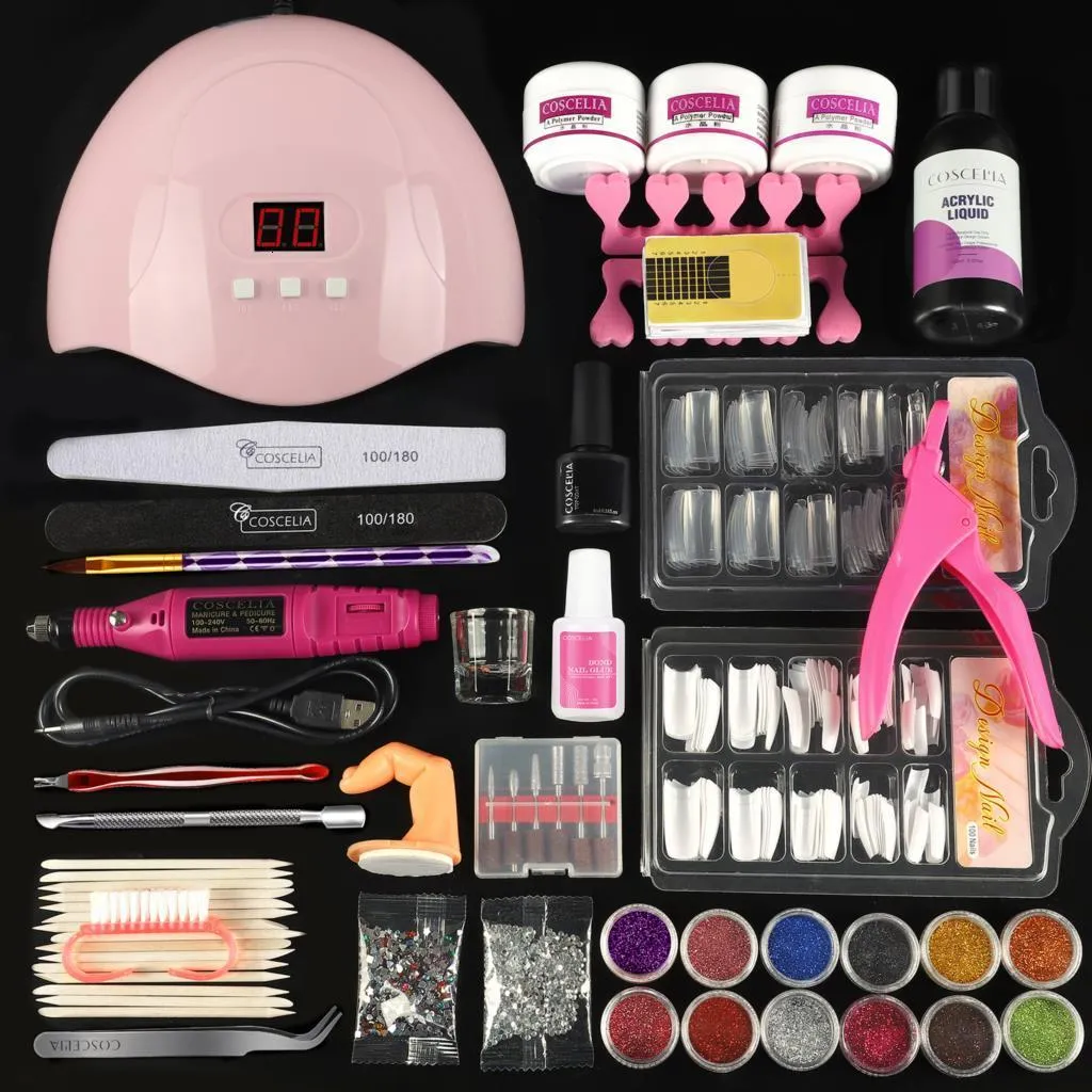 DHgate.com:Professional Acrylic Nail Kit with Nail Drill, Nail Drying ...