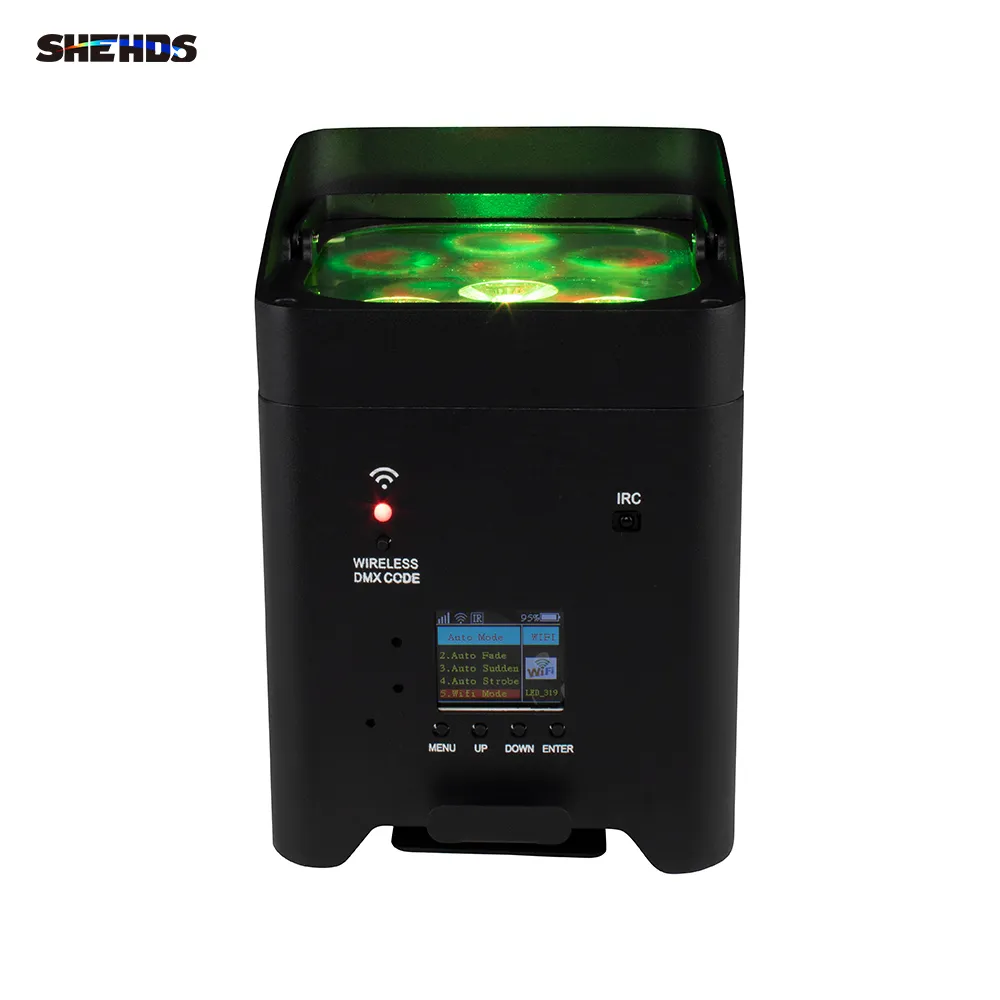 Shehds Hot LED PAR Light 6x18W RGBWA + UV 6IN1, Avec Batterie De Télécommande Sans Fil Du $147. ...