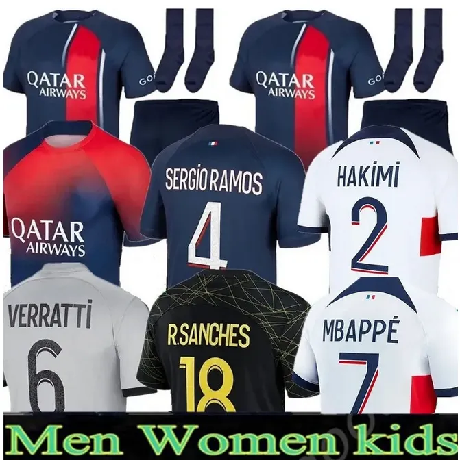Soccer Jersey 2023/24 For Men Kids, Football Shirt Maillot, PARIS ...