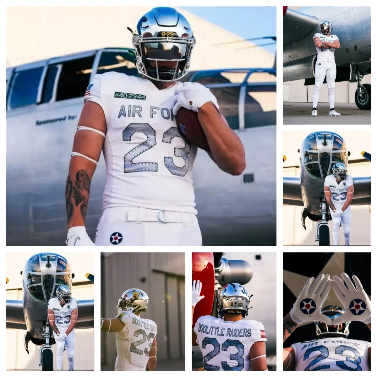 Falcons Football: 41 Jackson Adams, 32 Osaro Aihie, 18 Kendin Alexander ...