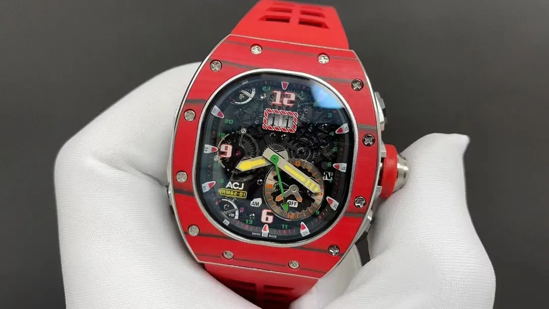 ₩851,862에서 Richrsmill Watch Swiss Watch vs 공장 탄소 섬유 자동 고급 세라믹 스트랩 RM62 ...