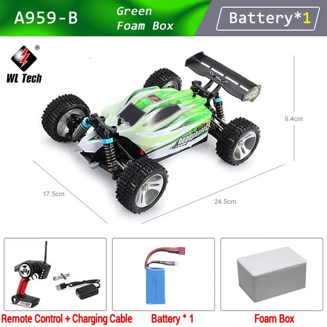 Diecast Model WLtoys WL A959 A959 B 1 18 RC Racing Car 4WD 70KM H High ...