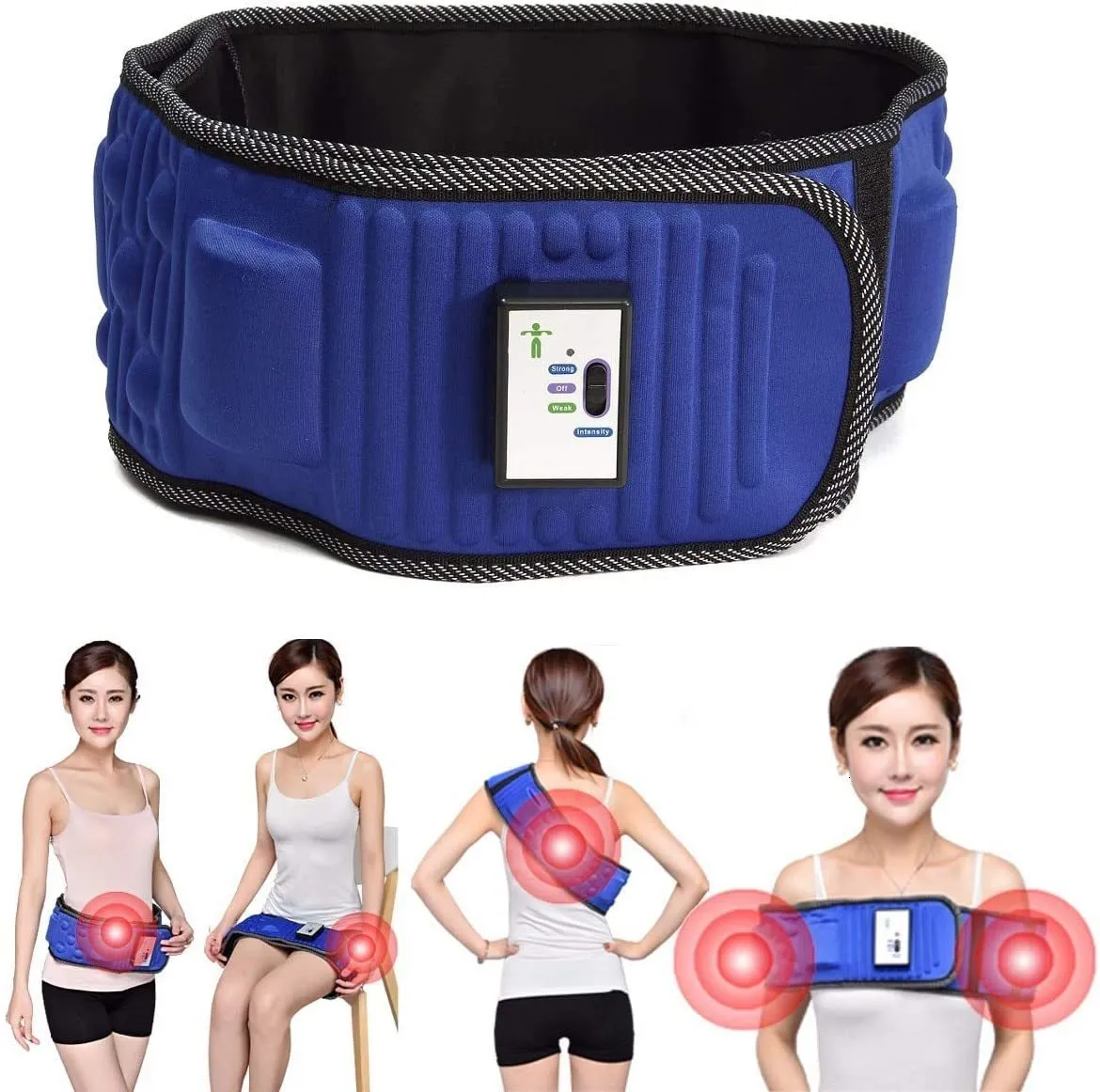 Core Abdominal Trainer Electric Slimming Belt: X5 Times Sway Vibration ...