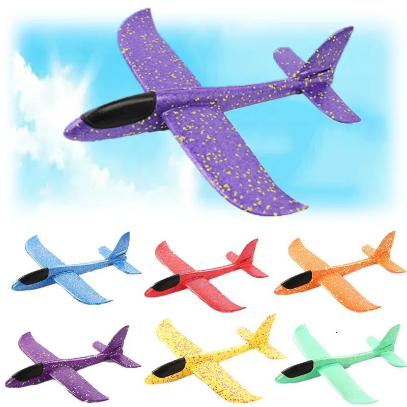 48cm Large EVA Foam Aircraft Toy Hand Throw Glider DIY Model Toy For ...