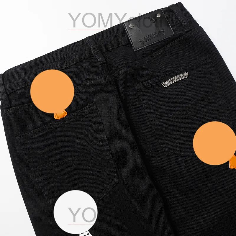 Designer Mens Purple Jeans With Heart Letter Prints Long Straight Denim ...