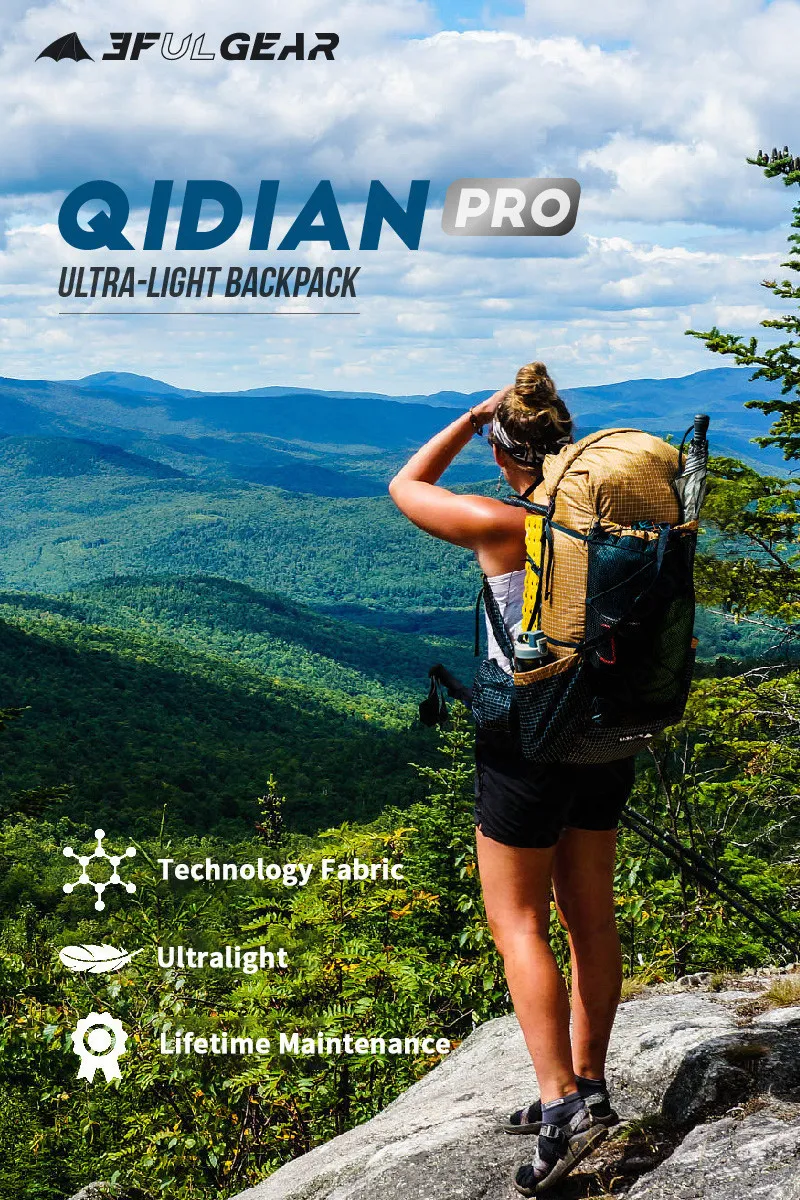 Backpacking Packs 3F UL GEAR QIDIAN PRO Backpack 4610L Ultralight 880g ...