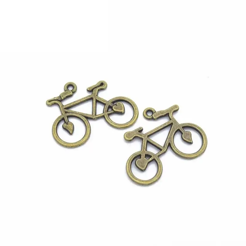Antique Bronze Bike Charms - Zinc Alloy Bicycle Pendants for Jewelry ...