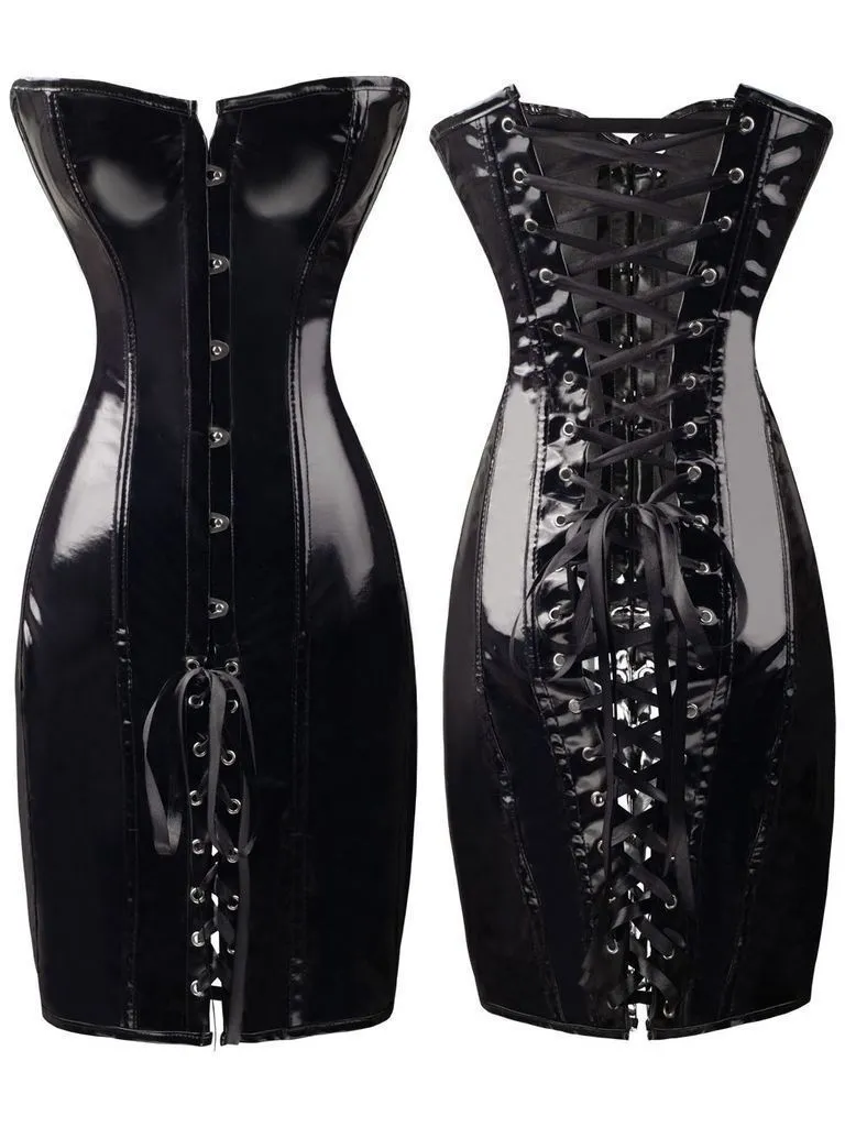 Steampunk Gothic Lace Up Corset Dress With Thong... From Zhengrui03 ...