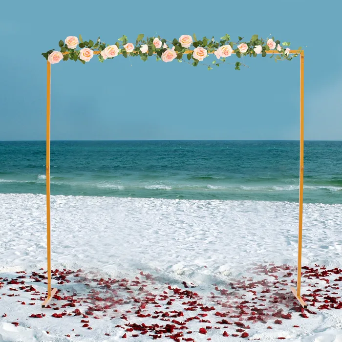 Wedding Balloon Arch Stand 6.6x6.6 Ft Square Metal Arbor For Wedding ...