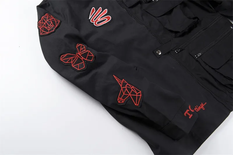 Men's TUFF CROWD High Quality Jacket Coat with 1 Dog Head Embroidery ...