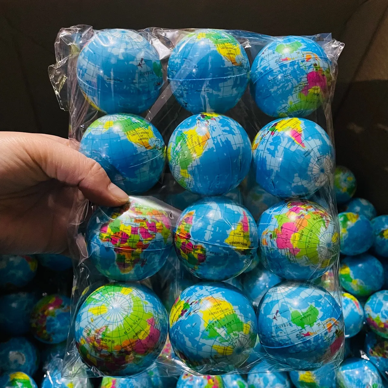 Wholesale Wholesale World Map Soft Foam Earth Globe Hand Wrist Exercise ...