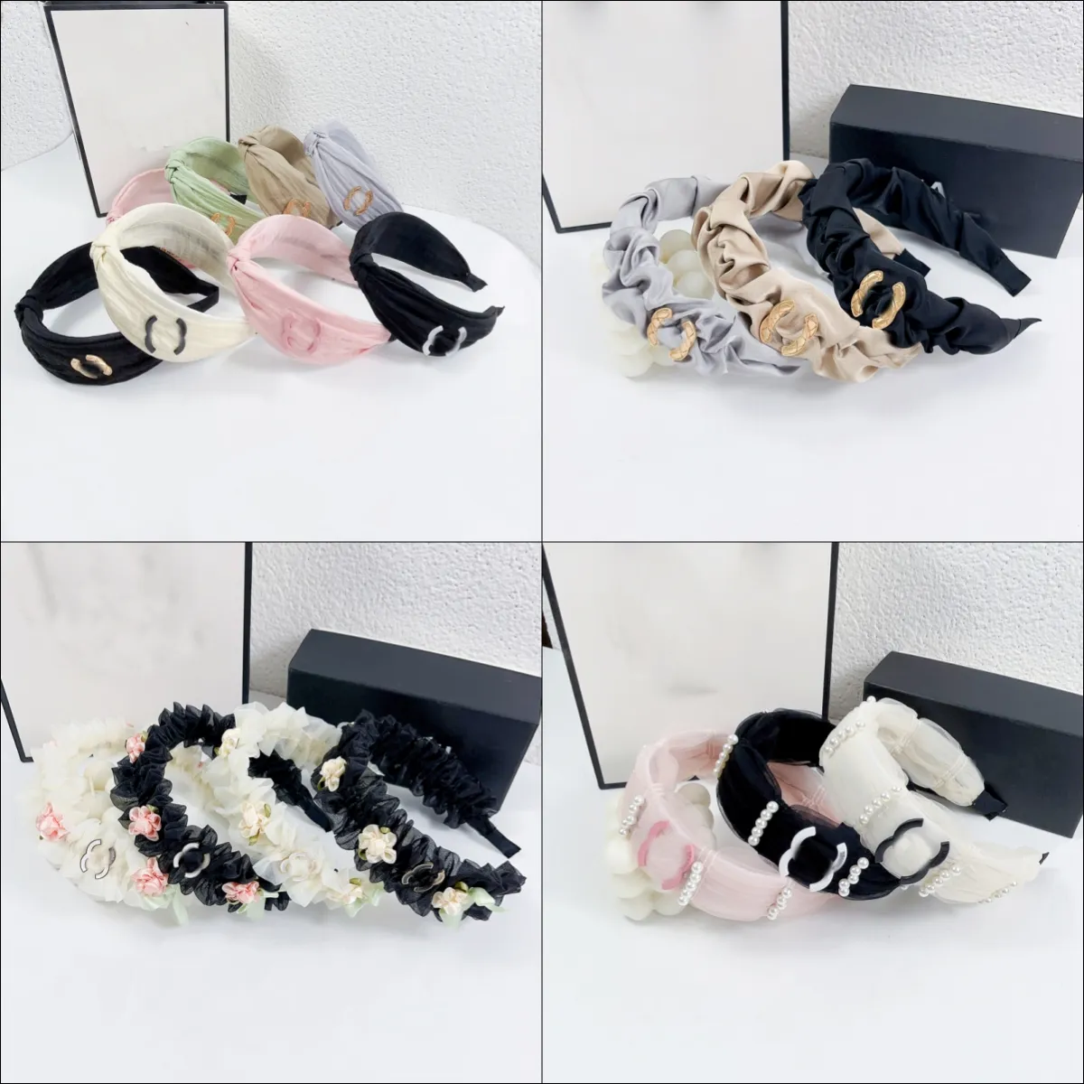 Luxury Designer Hand-Knitted Headbands for Women and Girls: Elastic ...