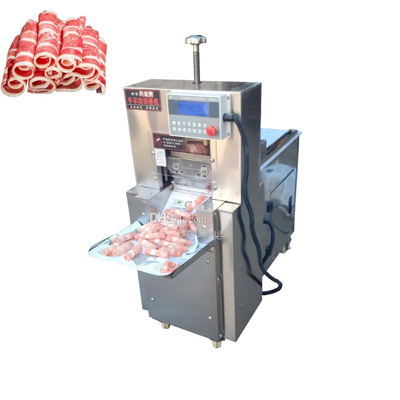 Frozen Meat Slicer: Electric Single Cut Mutton Roll And Beef Roll ...