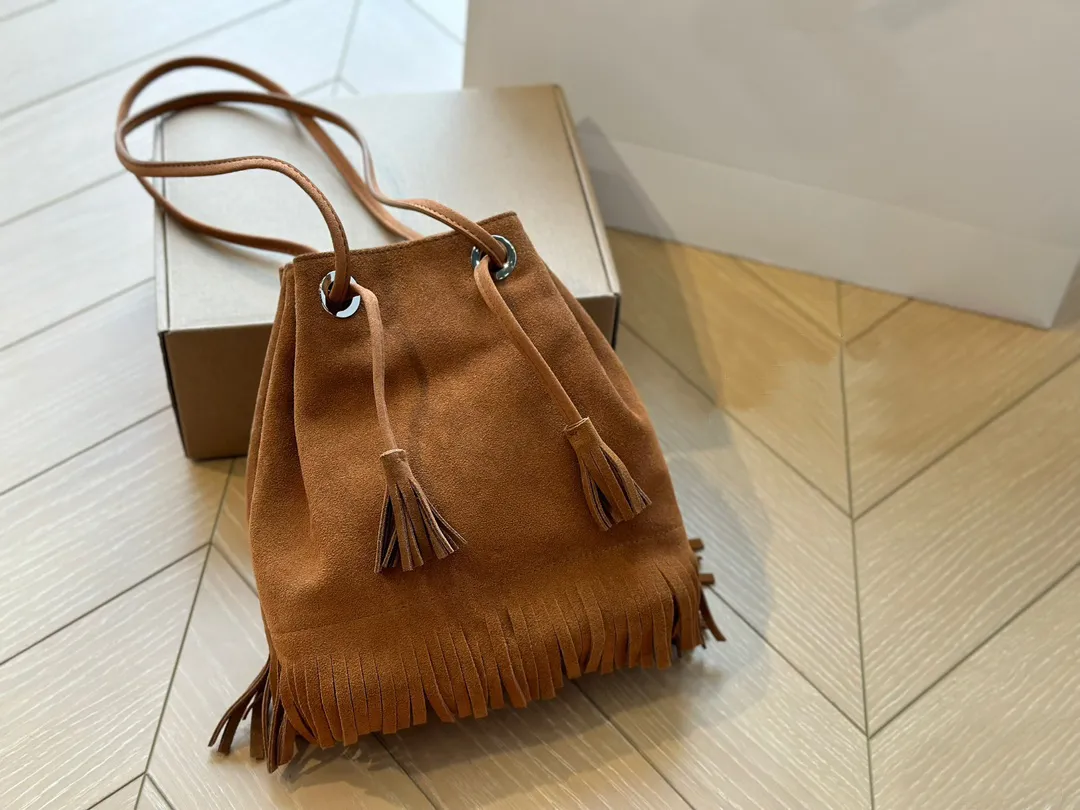 DHgate.com:Designer Suede Leather Bucket Bags for Women | Drawstring ...