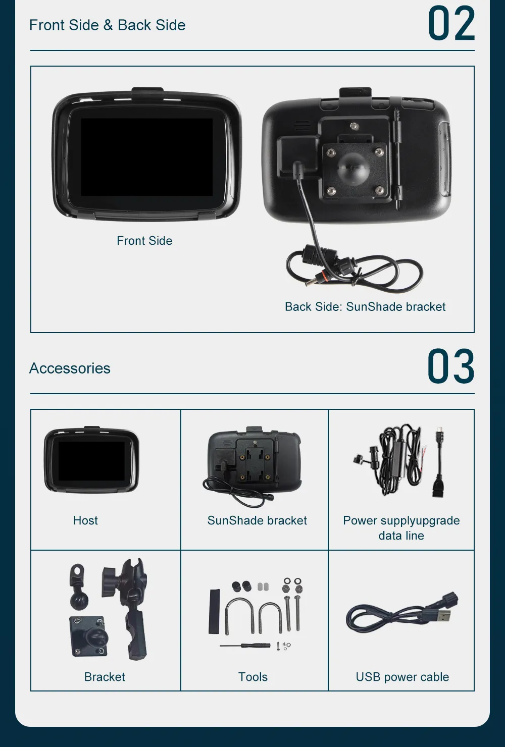 5 Waterproof Wireless Android Auto Carplay Screen With Navigation ...