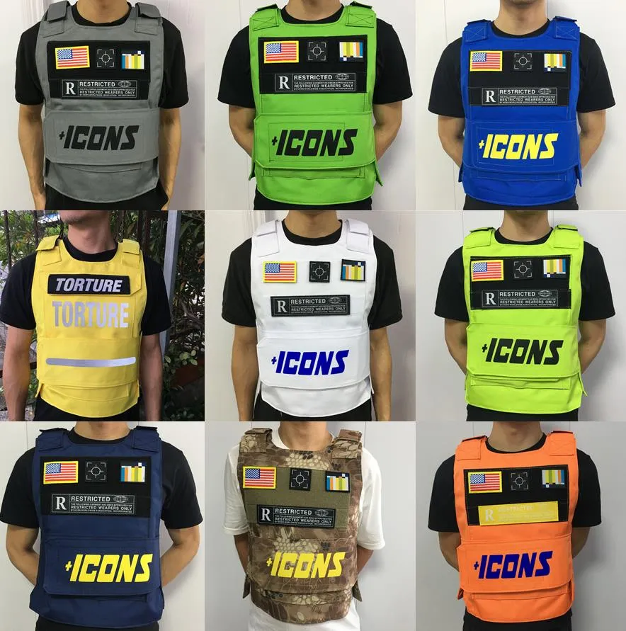 Mens Tactical Vest Trending Winter Gilet For Hip Hop Rapper And Outdoor ...