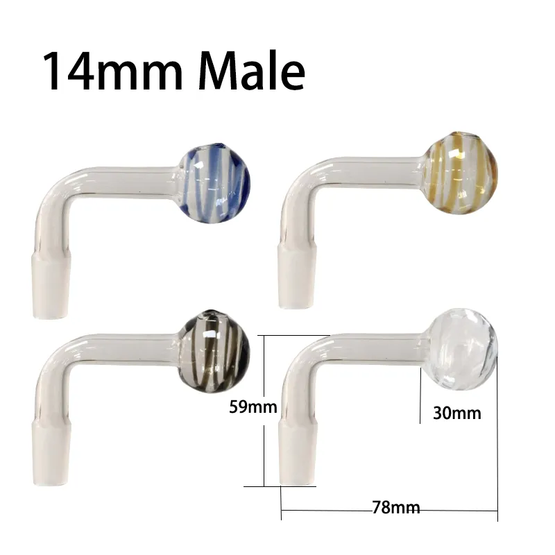 Glass Oil Burner Pipe Smoking Bowl Bubbler Downstem 10mm 14mm 18mm Male ...