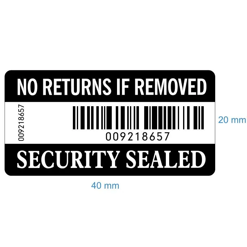 Wholesale 1000 Serial Number Cheap Sticker Labels For BAR CODE Security ...