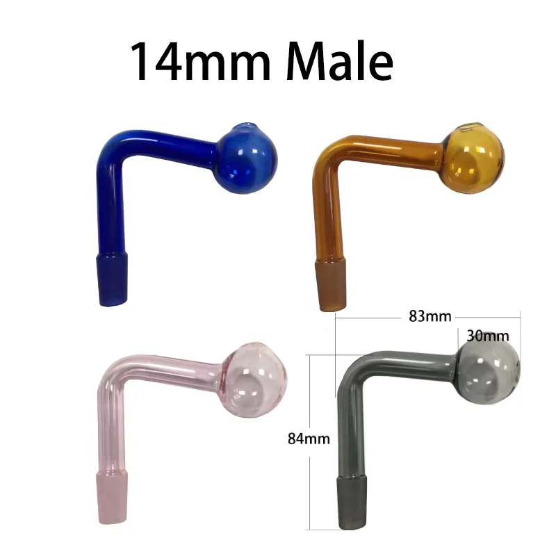 Glass Oil Burner Pipe Smoking Bowl Bubbler Downstem 10mm 14mm 18mm Male ...
