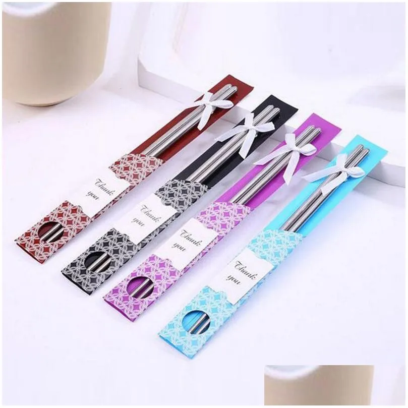 DHgate.com:Stainless Steel Chopsticks Set, Fashion Tableware Favors ...