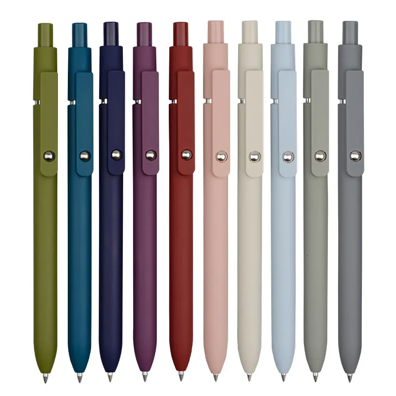 Wholesale Retractable Morandi Gel Refillable Ballpoint Pen Fine Point ...