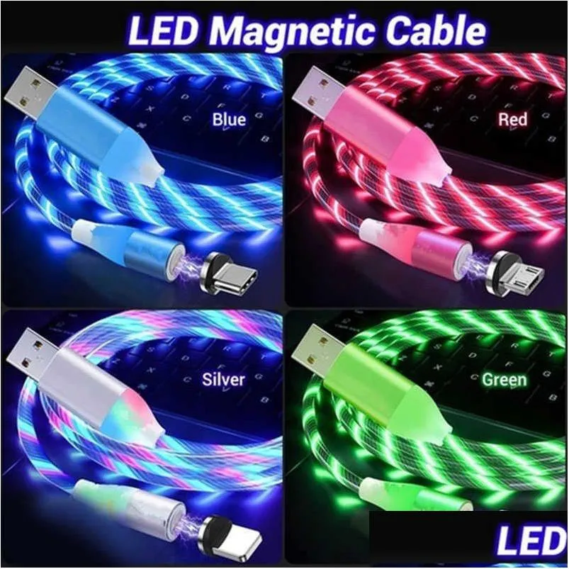 DHgate.com:20243-in-1 USB LED Magnetic Flowing Car Charger for Huawei Mobiles and Motorcycles ...