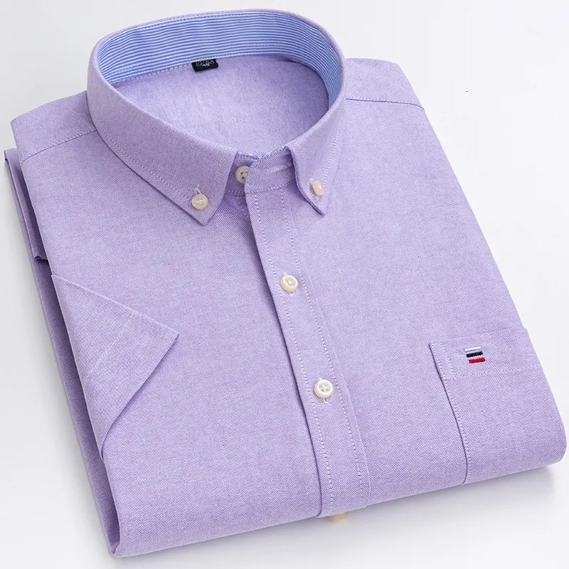 2023 Mens Pure Cotton Oxford Casual Shirt With Square Collar 2023 Mens Pure Cotton Oxford Casual Shirt With Square Collar