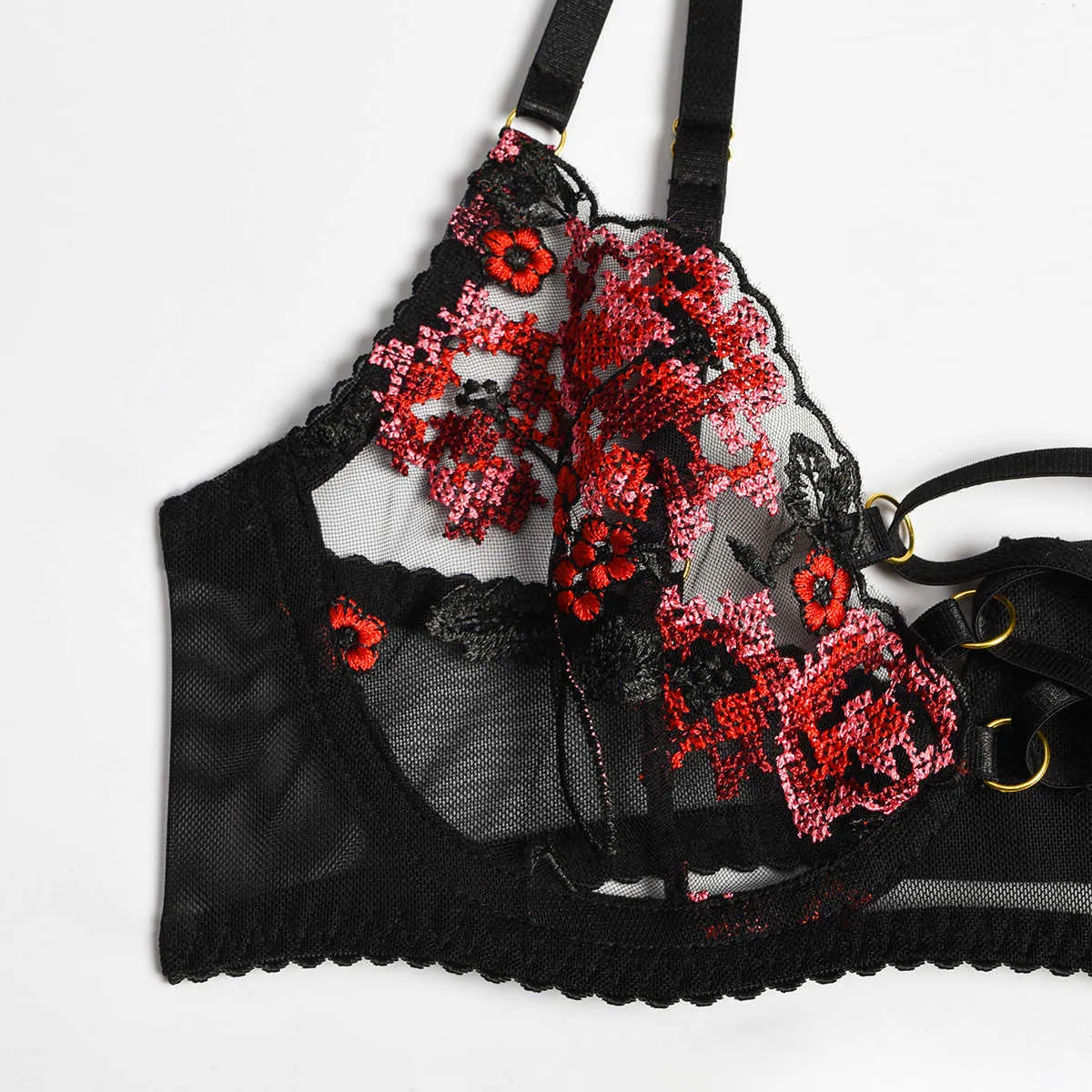 Sexy Set Sinnliche Dessous Sexy Stickerei Verband Breves Sets