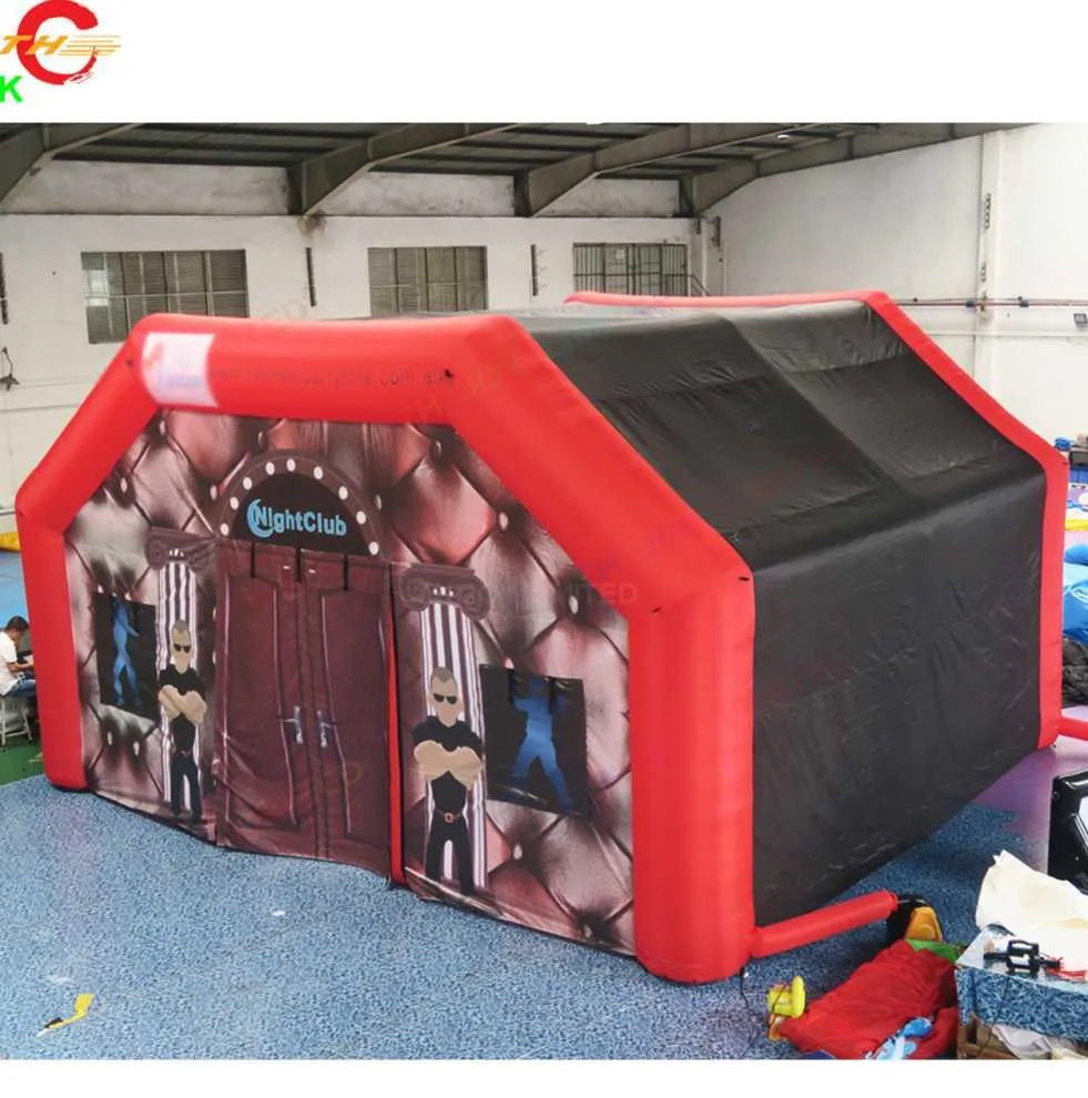 DHgate.com:7x5x4m Red Inflatable Nightclub Tent, Air House Bar for ...