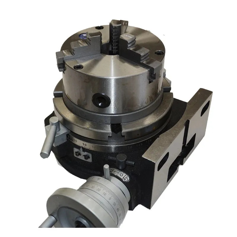 5 Horizontal Vertical Rotary Table with Jaw Chuck - Precision Indexing ...