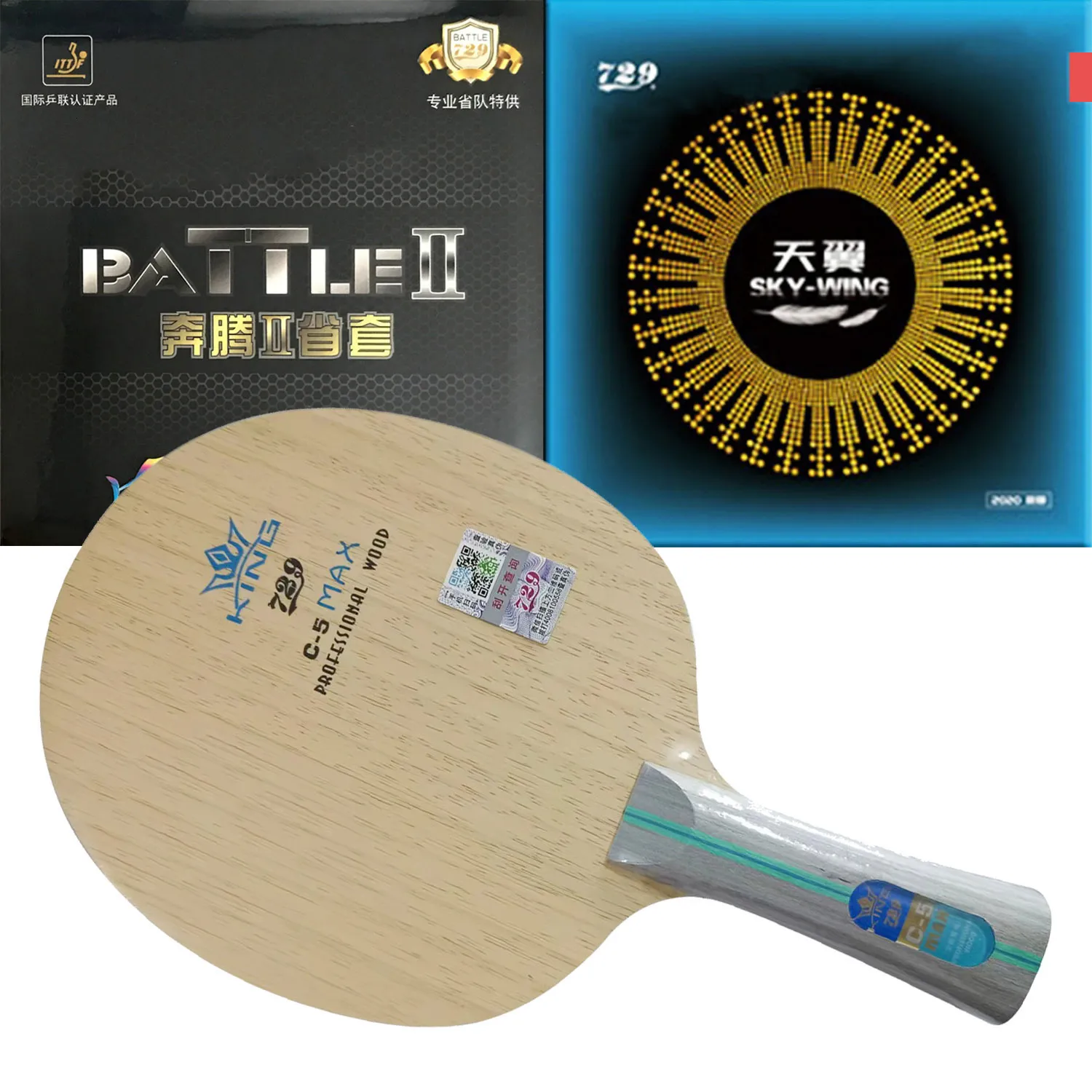 DHgate.com:729 C5 Table Tennis Racket Pro Combo Set with Provincial ...