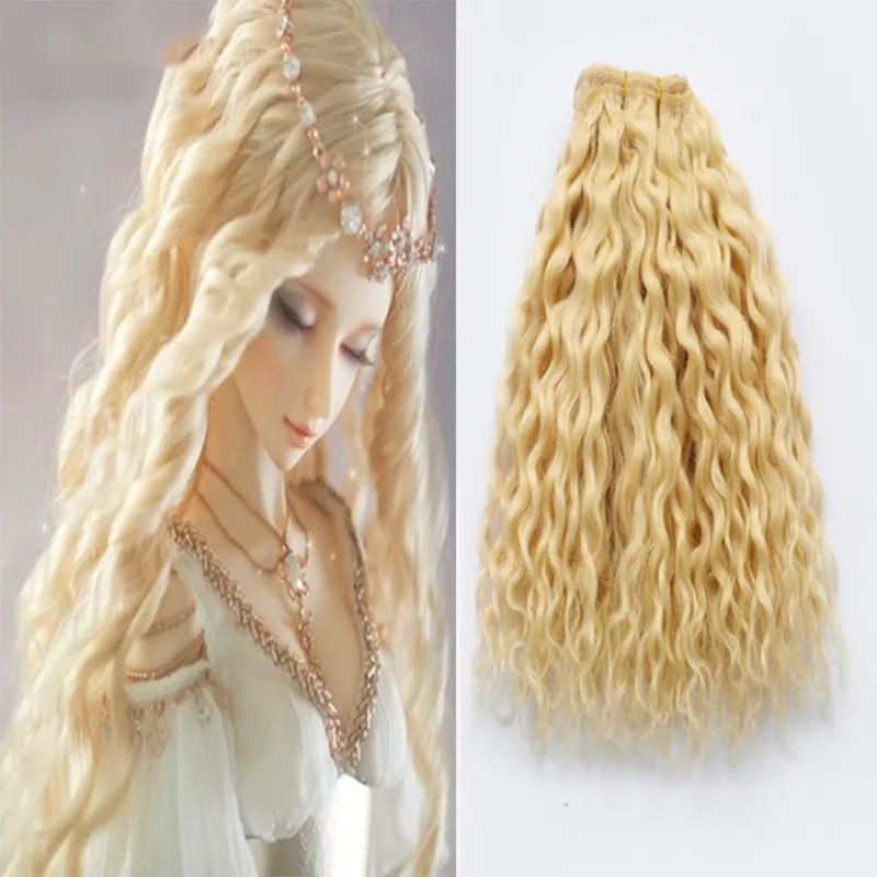 DHgate.com:Premium Camel Hair Doll Weft Extensions, 30cm Long, 100g ...