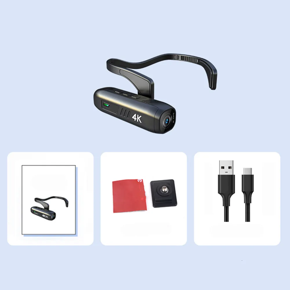 4K Wearable Camera - Weatherproof Head Mounted Camcorder, 30FPS WiFi ...