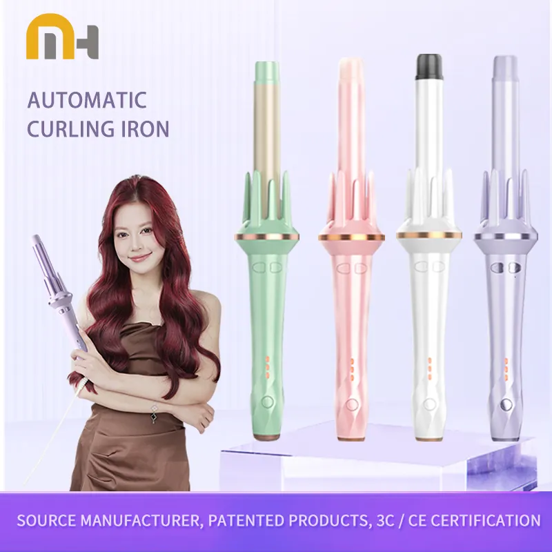 Automatic Hair Curler: Large Wave Curling Iron with Adjustable Heat ...