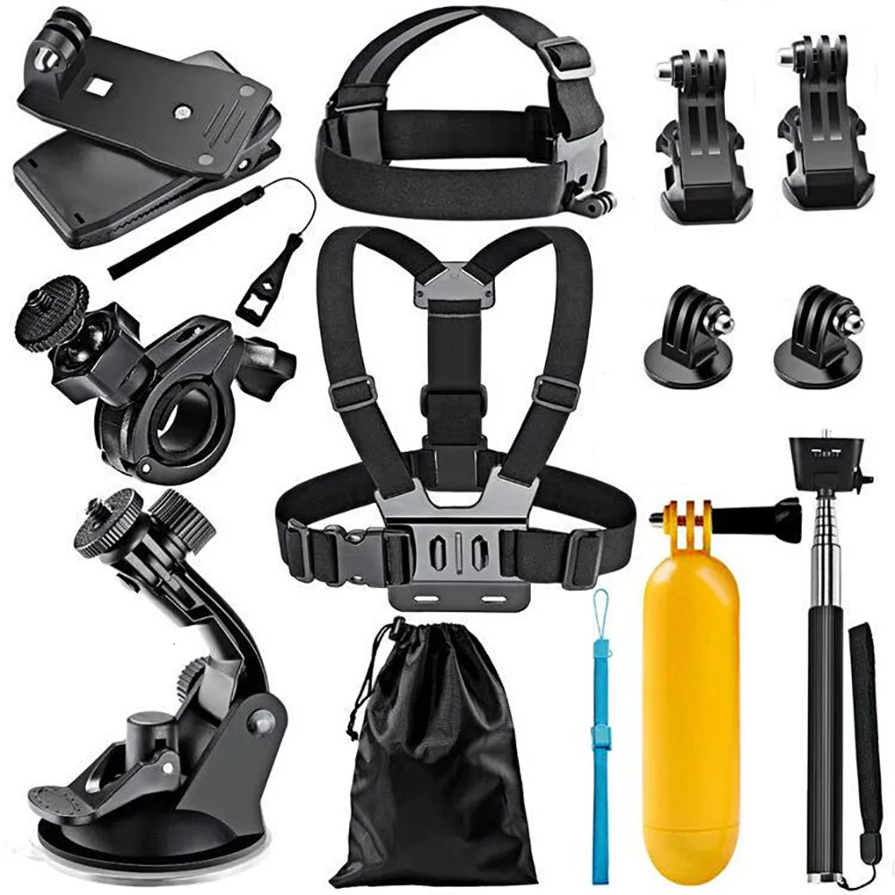 Action Camera Accessories Kit - Weatherproof Mounts, Outdoor Sports ...