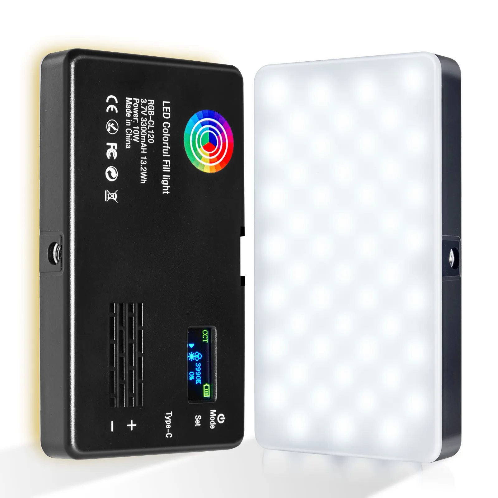 DHgate.com:RGB LED Camera Light Kit | Dimmable Bi-Color Panel | Full ...