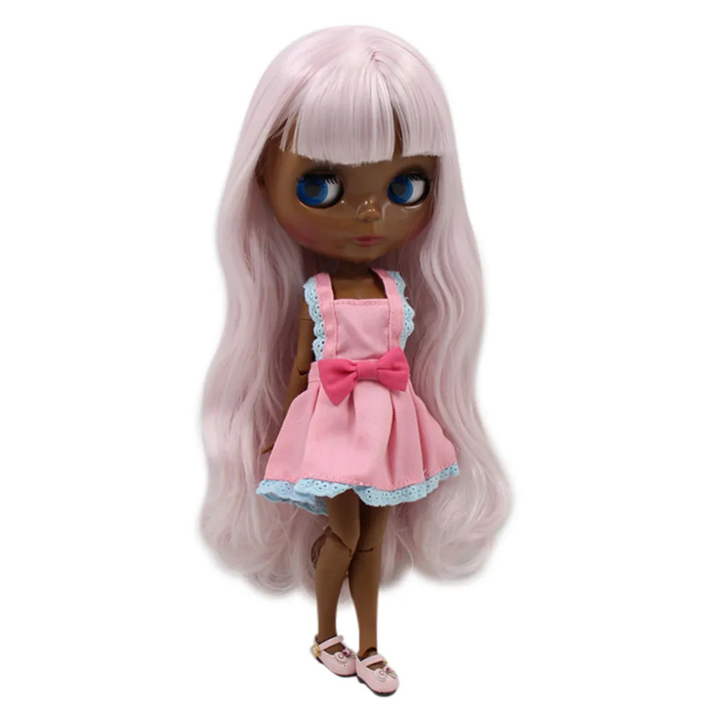 16 BJD Doll - ICY DBS Blyth Doll, Super Black Skin Tone, Cute Pink ...