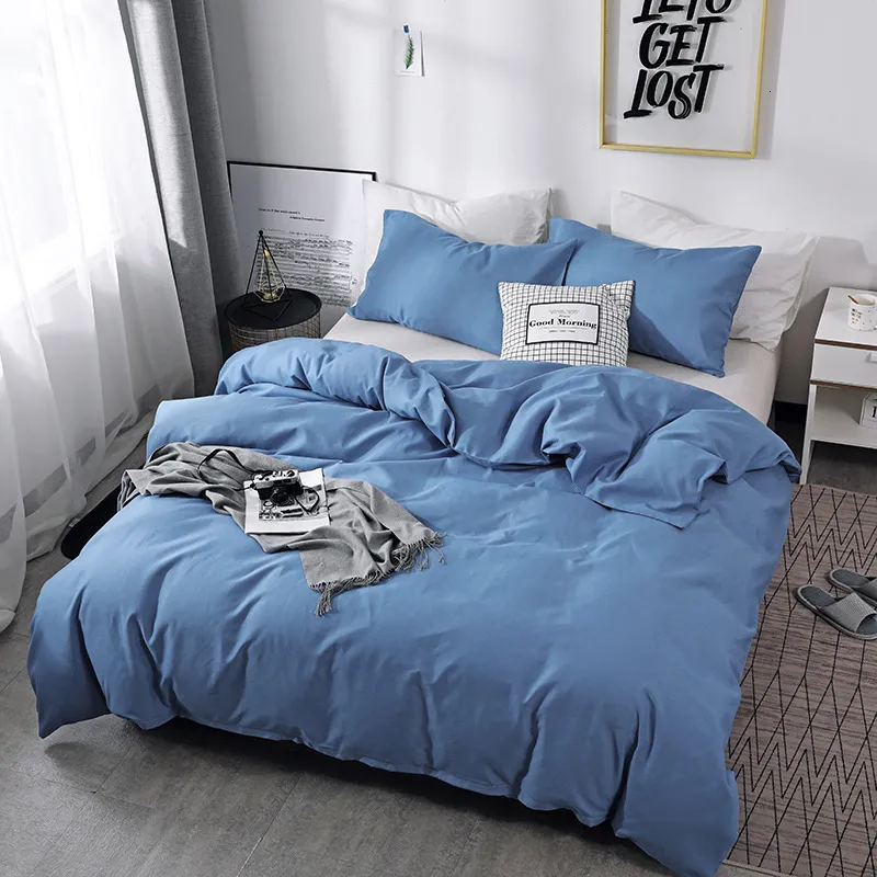 DHgate.com:Cozy Bedding Set: Solid Color Comforter Duvet Cover with ...