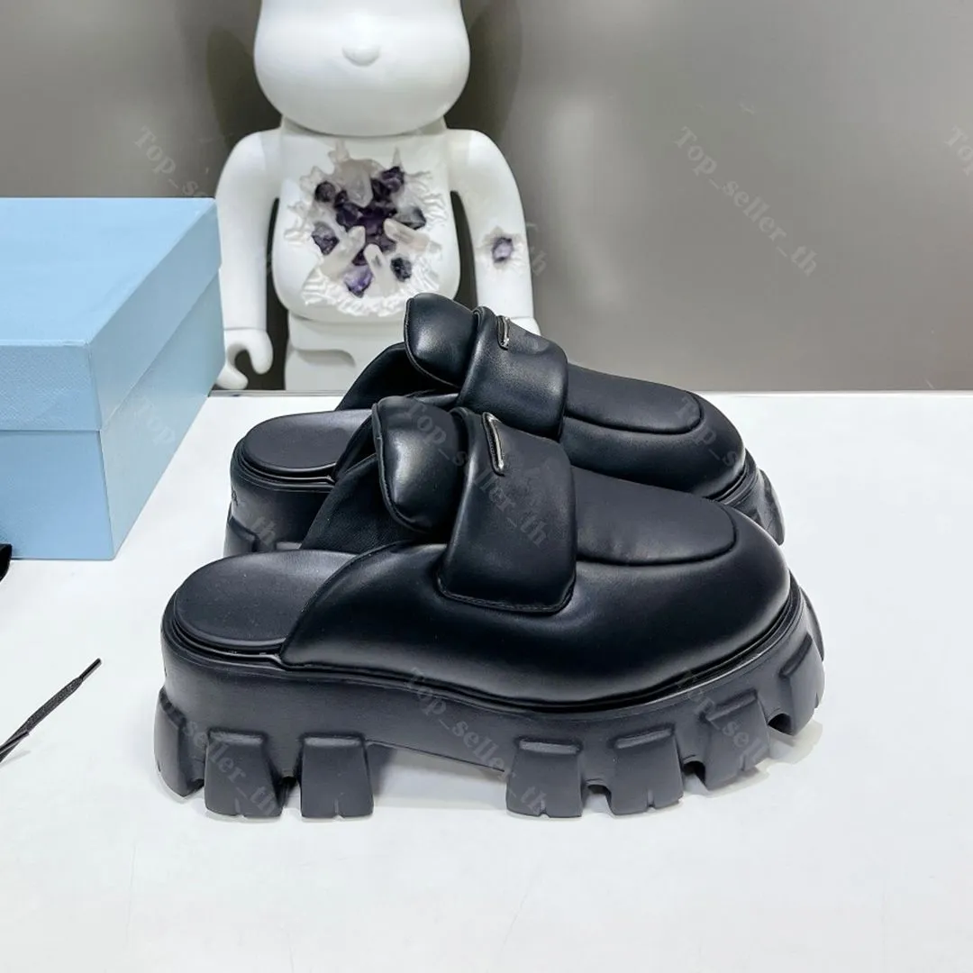 Luxury Soft Padded Designer Slipper With Nappa Leather Slide, Metal ...