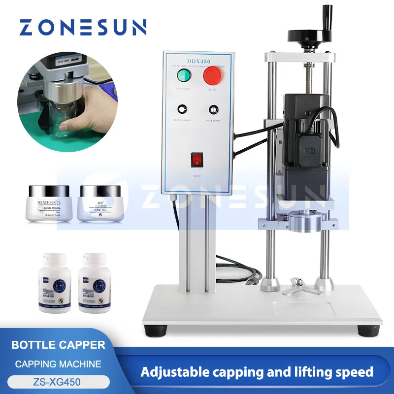Automatic Bottle Capping Machine For Lotion & Gel Semi Automatic ...