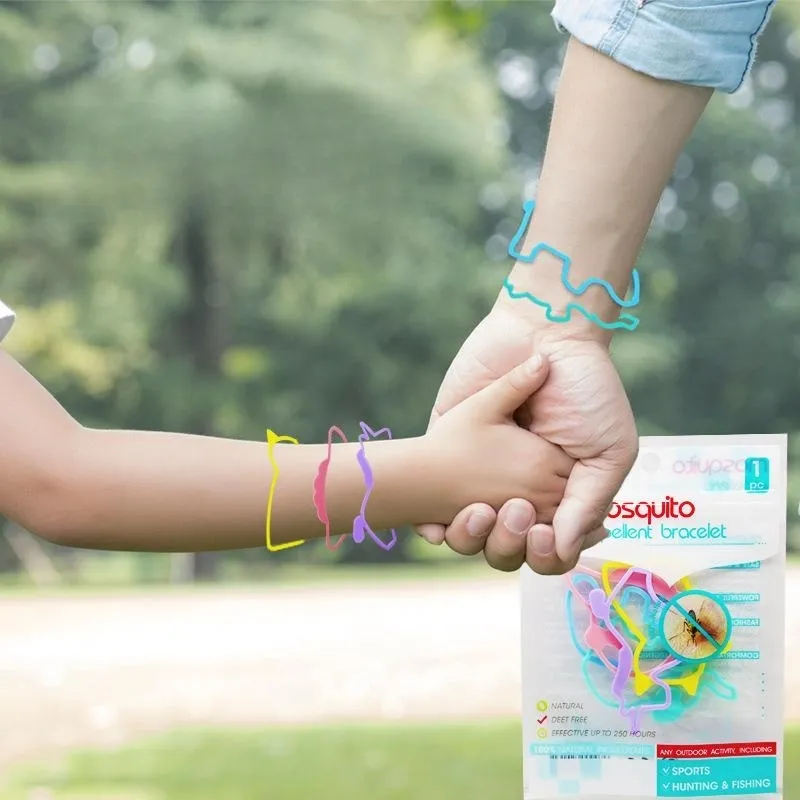 Eco Friendly Cartoon Mosquito Bracelet With Silicone Rainbow Pest ...