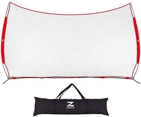 16x10ft Multi-Sport Backstop Net: Ball Barrier for Baseball, Soccer ...