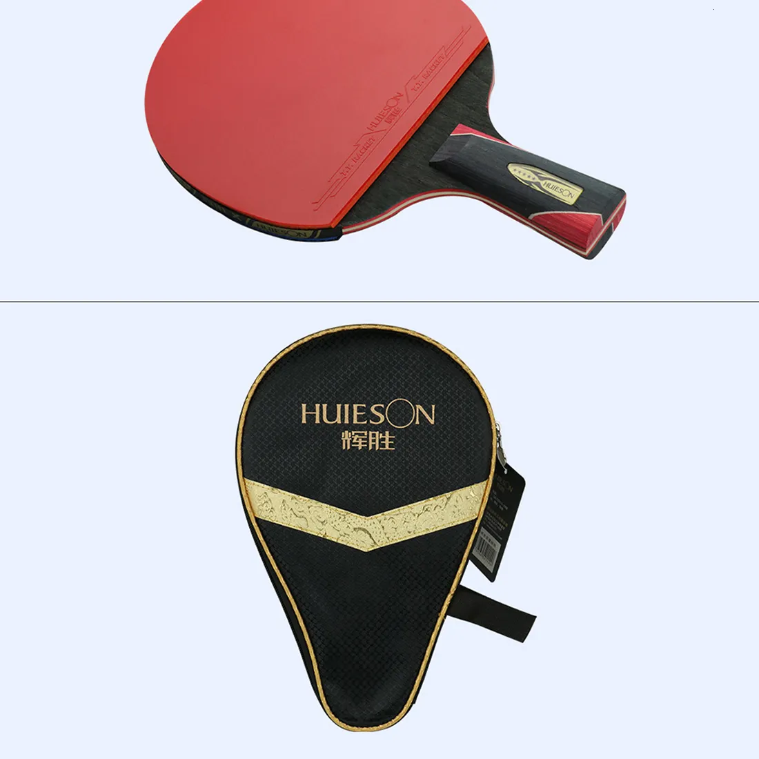 Professional Ping Pong Paddle Set: High Quality Carbon Fiber Rubber ...
