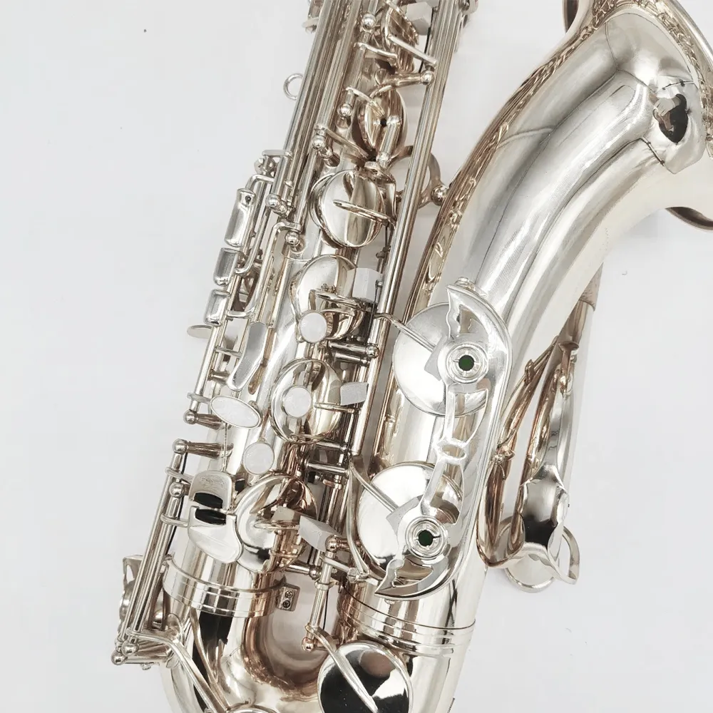 Professional Silver Tenor Saxophone - B Flat, 802 Model, Hand-Carved ...